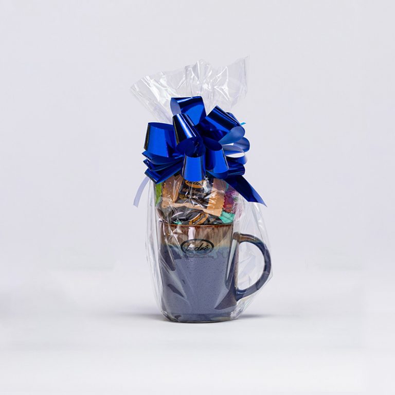 Bedré Mug with Assorted Melts - Blue - Bedré Fine Chocolate